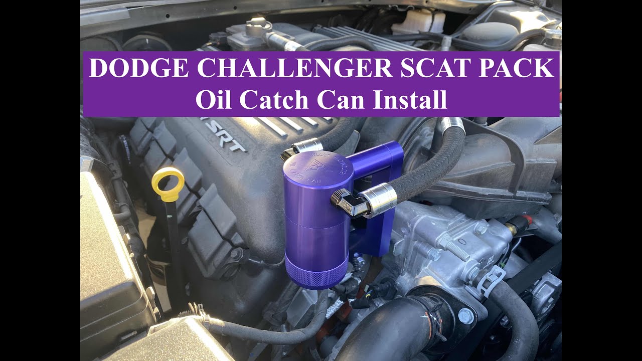 2015-2022 Dodge Challenger 392 Scat Pack Oil Catch Can Install - YouTube