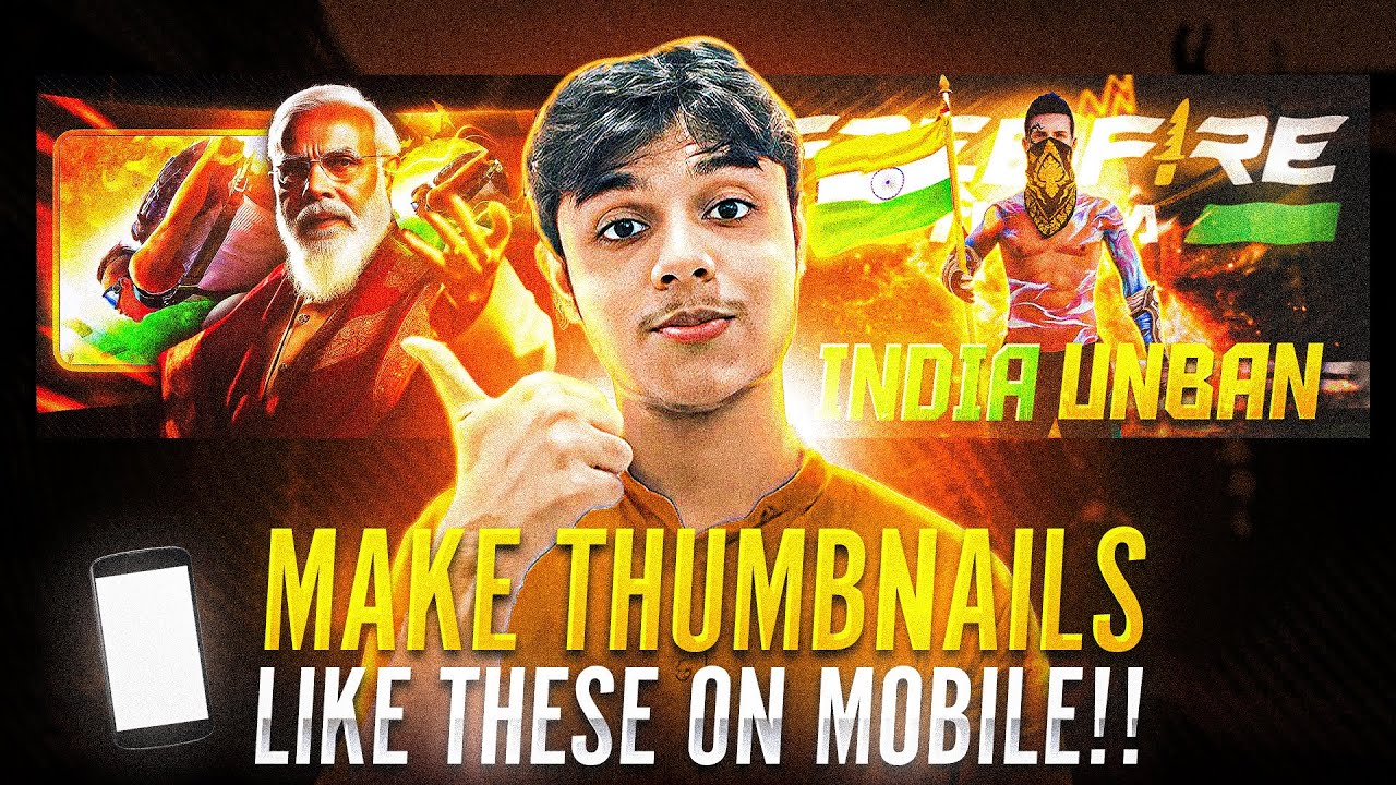How To Make Thumbnails Like @itzpriyanshofficial | Free Fire India ...
