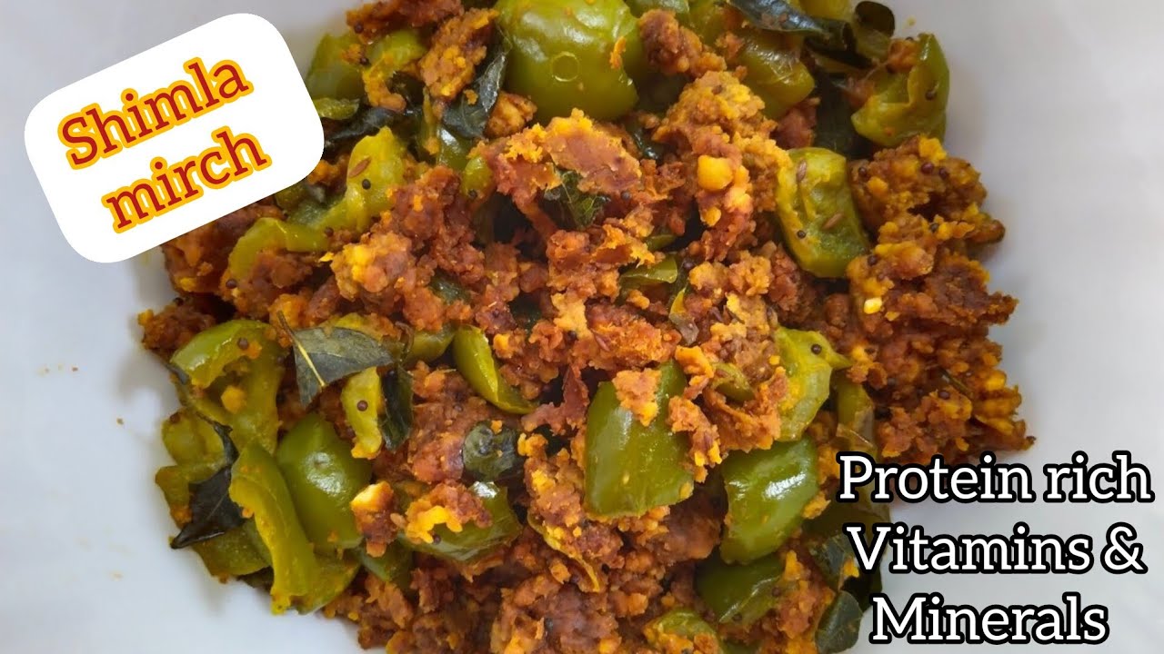 Maharashtra day special Shimla mirch bhaji | Shimla mirch unique recipe ...
