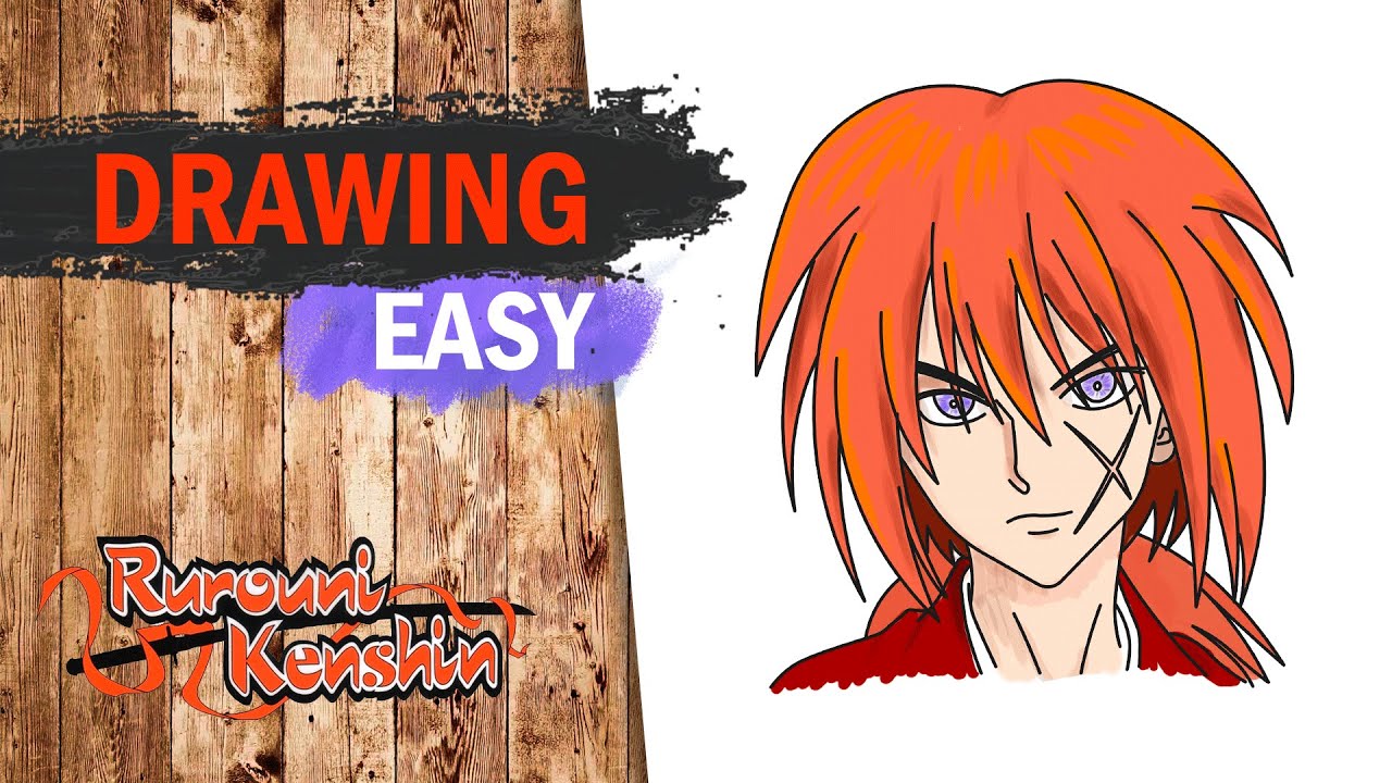 How to draw Rurouni Kenshin | How to draw anime step by step | Easy ...