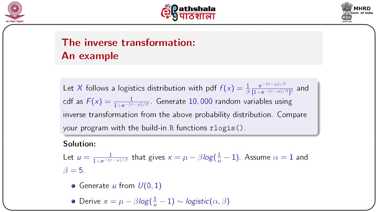 Generation of Random Variables - YouTube
