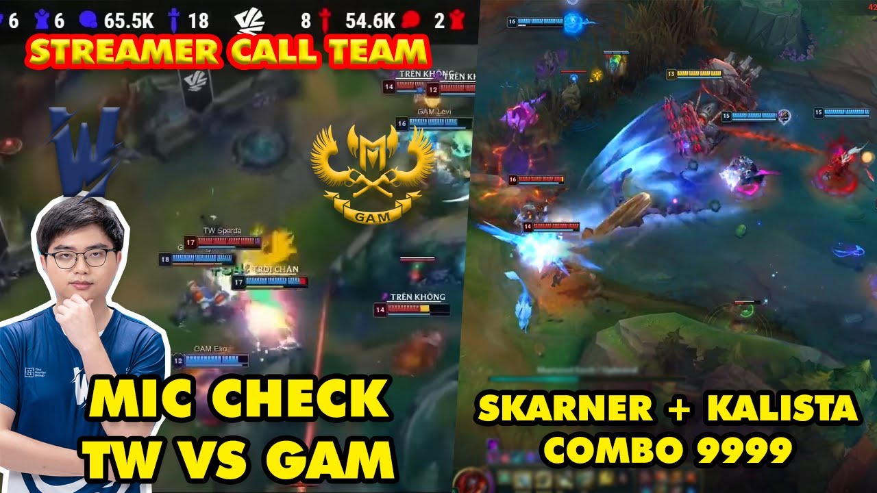 TOP khoảnh khắc điên rồ nhất LMHT 435: Mic check GAM vs TW streamer ...