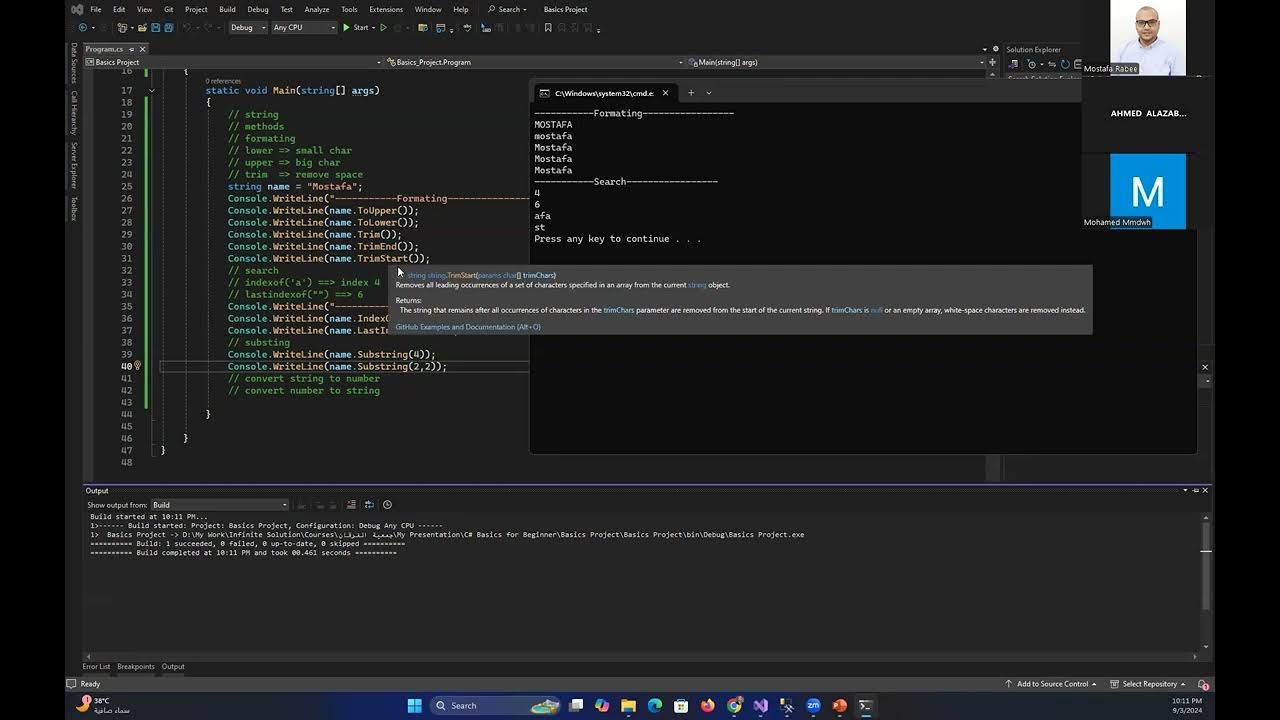 C# static and non static & void and return functions - YouTube