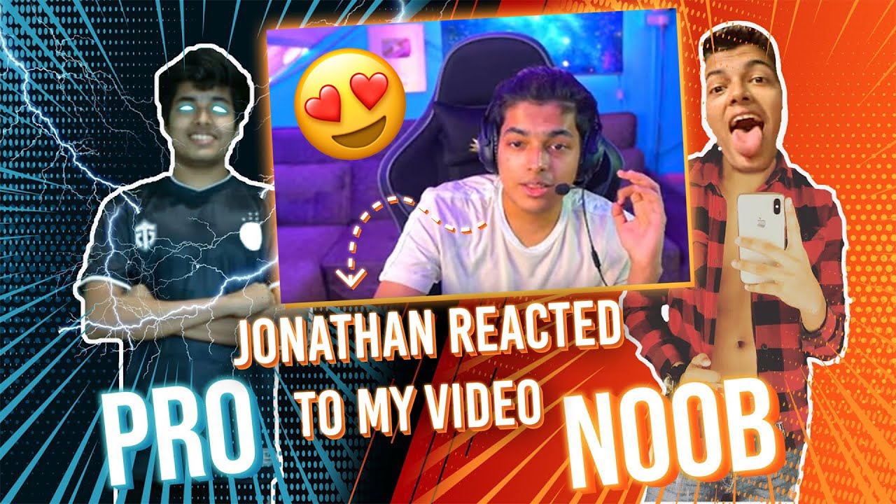 @JONATHANGAMINGYT REACTED to my video | Best Montage Of Jonathan | PUBG ...