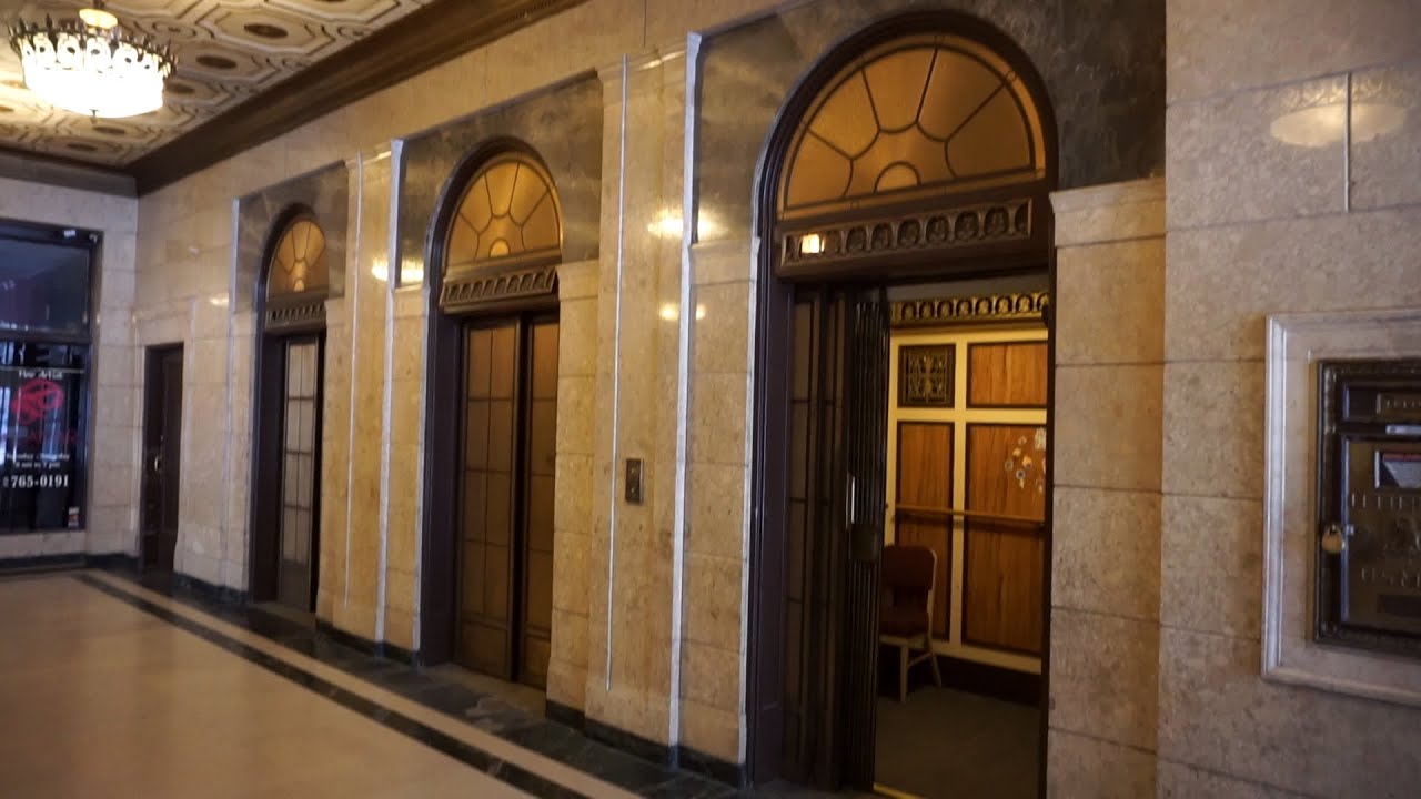 AMAZING! 1925 OTIS manually controlled traction passenger elevator @ Century Building, Milwaukee ...