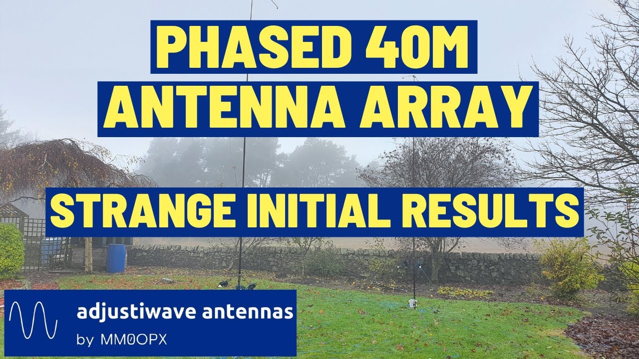 40m Phased Vertical Array - Inital Testing - YouTube