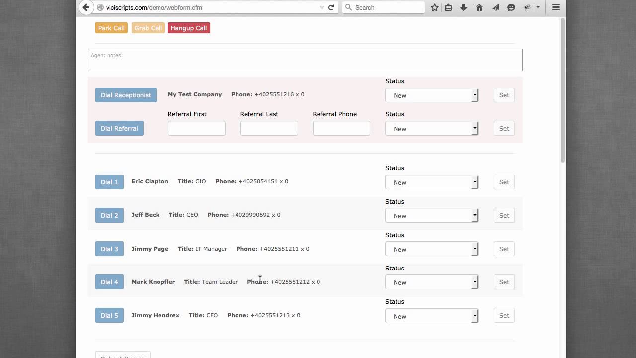 Custom Vicidial webform using the agent and non-agent API. - YouTube