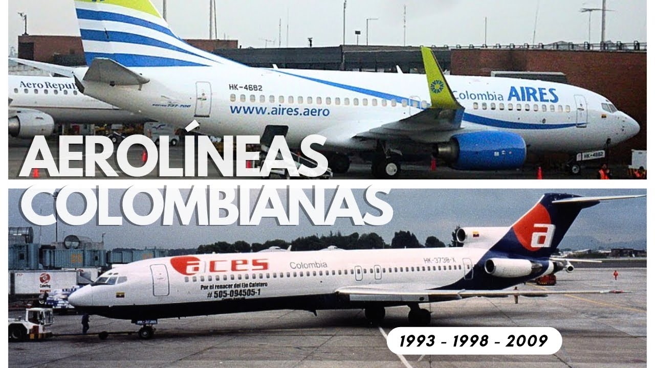 AEROLINEAS Y AVIONES DE 1993 - 1998 - 2009 // COLOMBIA - YouTube