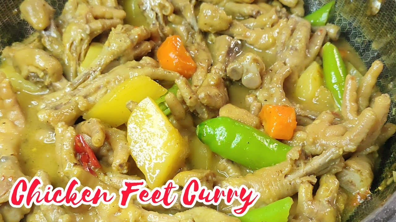 Chicken Feet Curry | Filipino Recipe | Panlasang pinoy - YouTube