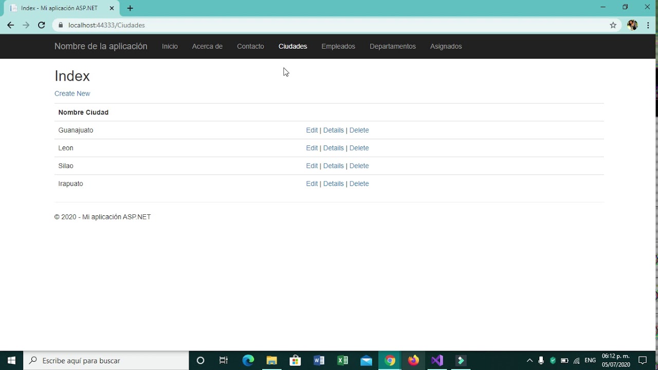 Codefirst En Aspnet Empleados Youtube 9141