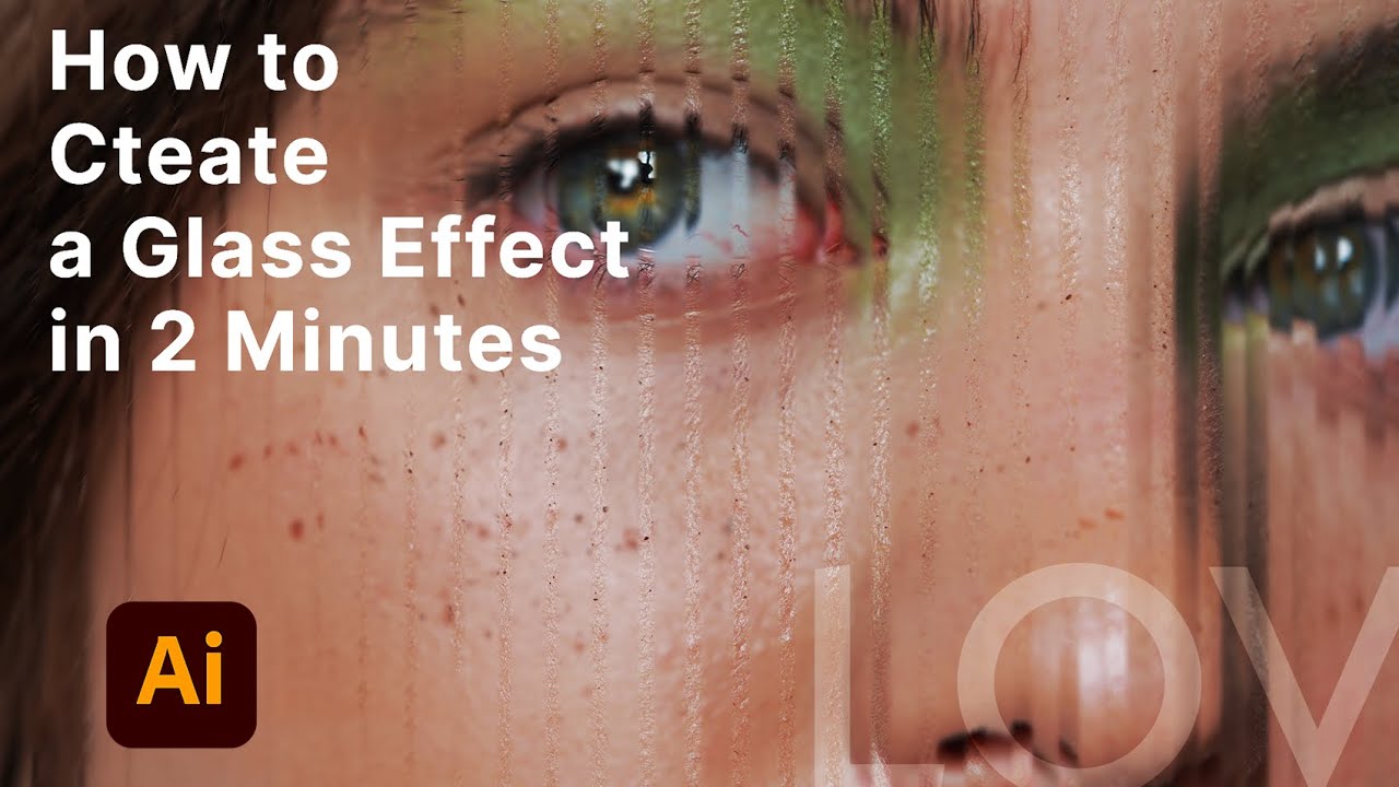 [Tutorial] Illustrator Glass Effect in 2 Minutes 일러스트 글래스효과 - YouTube