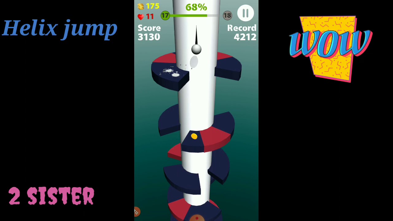 Helix jump (level 1 & level 2) - YouTube