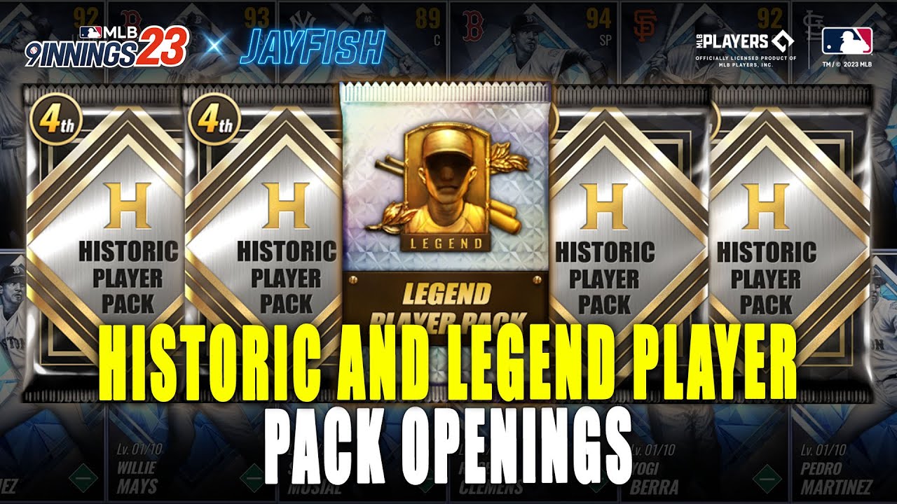 MLB 9 Innings 23 | 4th Historic and Legend Player Pack Openings | Live ...