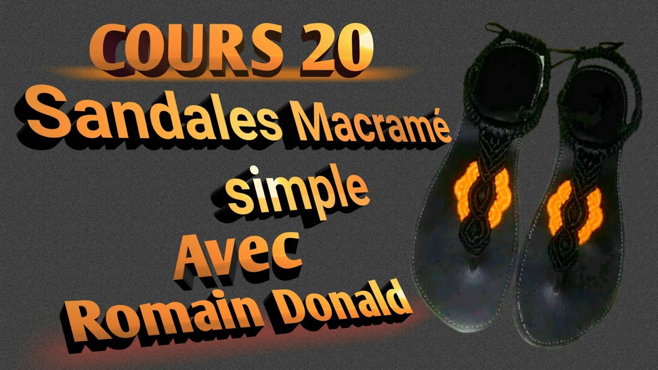 Comment faire sandale simple en Macramé? #sandalmacrame - YouTube