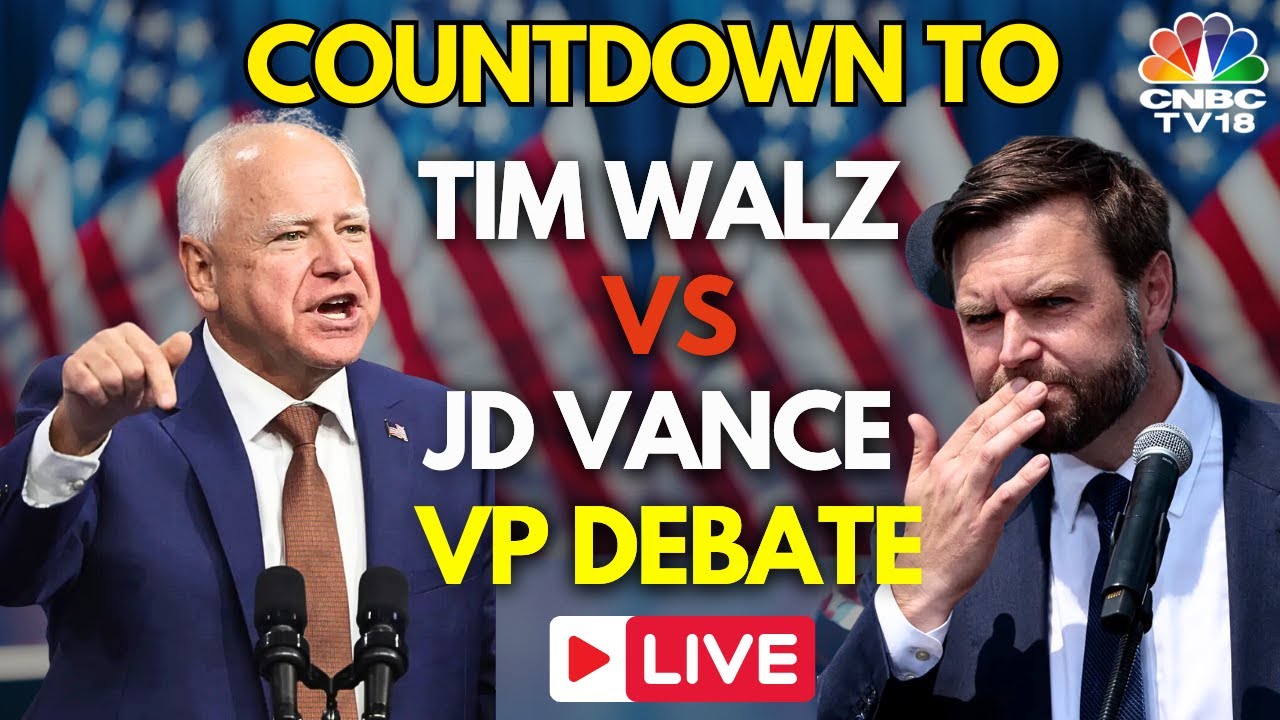 Tim Walz vs JD Vance Debate LIVE: US Vice Presidential Debate 2024 ...