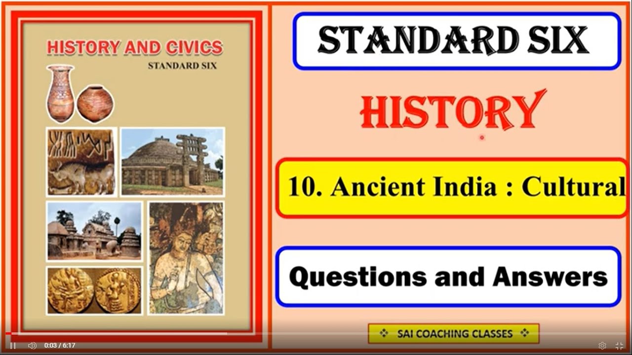 10. Ancient India : cultural Questions and Answers class 6th history ...