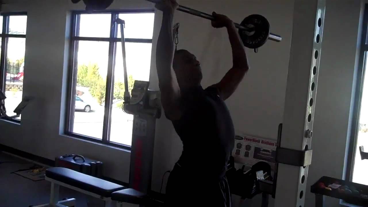 Ricky Isom - Southern Durham - LB performing barbell complex - YouTube