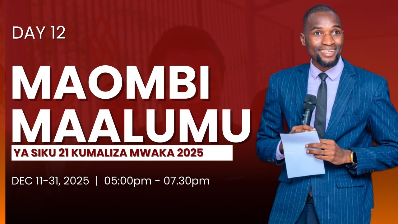 🔴LIVE: MAOMBI MAALUMU YA SIKU 21 KUMALIZA MWAKA 2025 || MOREKAI ...