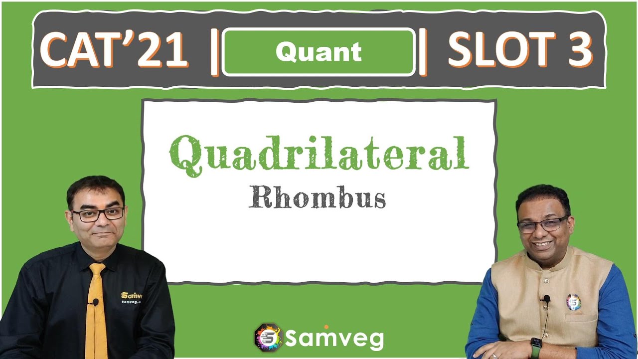 Quant # 113 | CAT 2021 Solution | Slot 3 | Geometry | Rhombus | Fencing ...