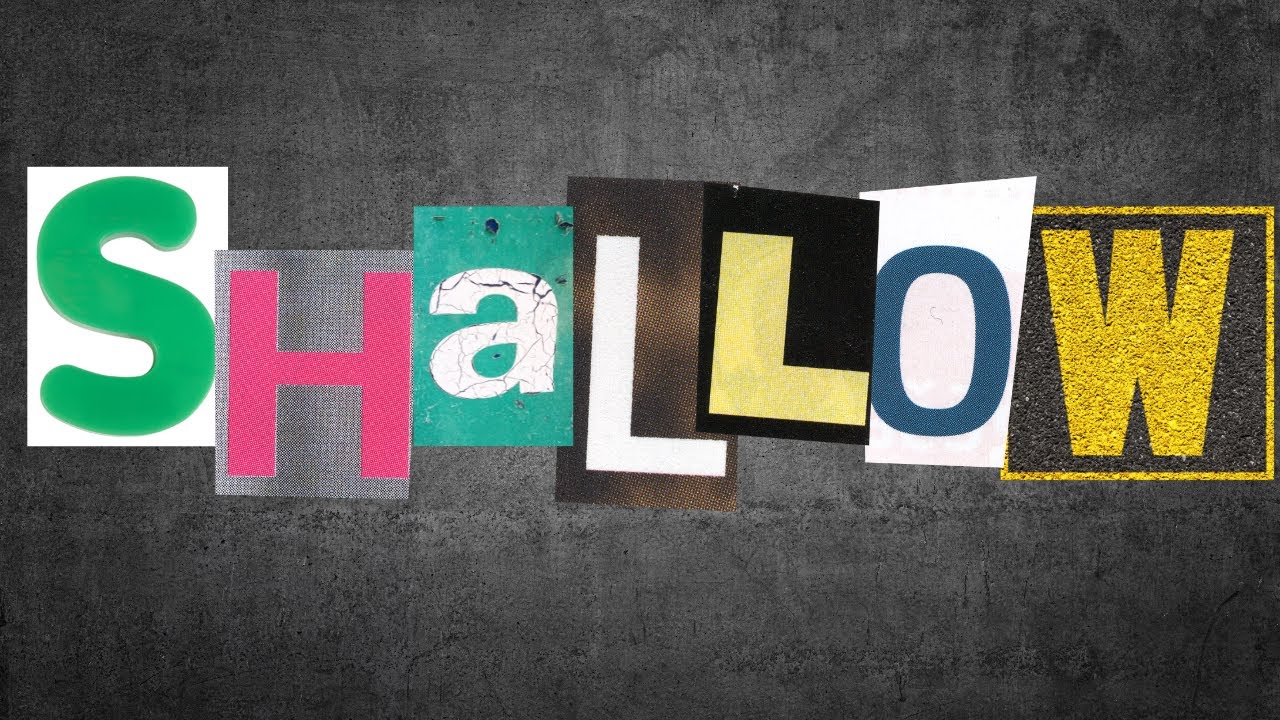 Do you know a shallow person? - YouTube