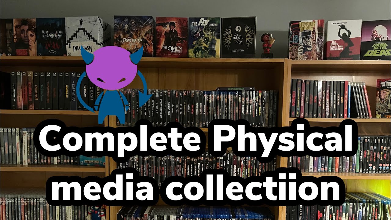 My complete physical media collection. Blu Rays, 4Ks & DVDs - YouTube