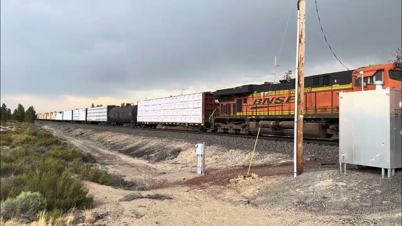 2024-09-02 BNSF H-VAWFRS 8796 SD70Ae lead - YouTube