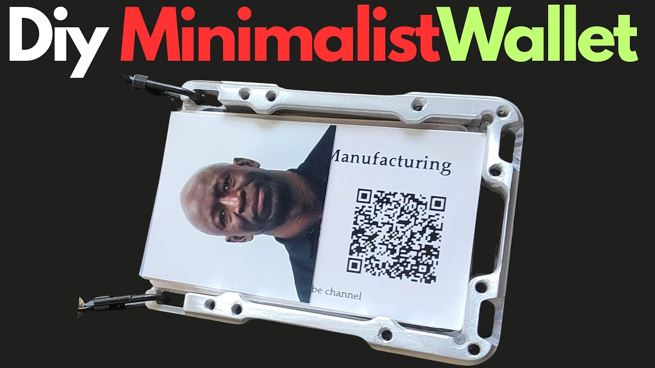 HOW TO DIY MINIMALIST WALLET CHASIS CNC Aluminum 6061, Fusion 360, PTC ...