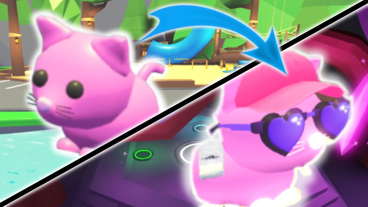 Making a NEON RIDE PINK CAT in Roblox ADOPT ME! - YouTube