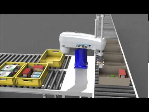 Grabit electroadhesion robotic each pick gripper animation - YouTube