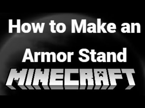 How to Make an Armor Stand in Minecraft - YouTube