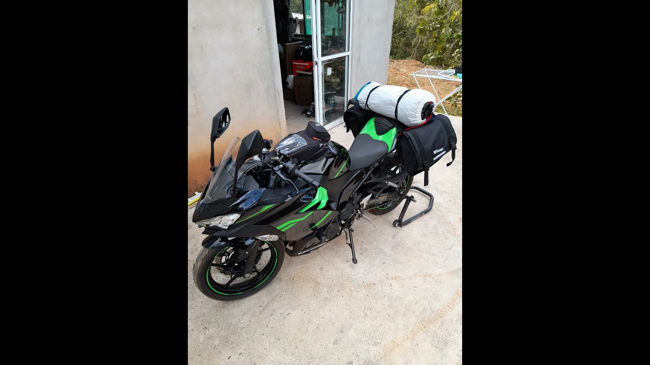 VRacing Especialista em moto peças Suporte de Alforge Ninja 400 - YouTube