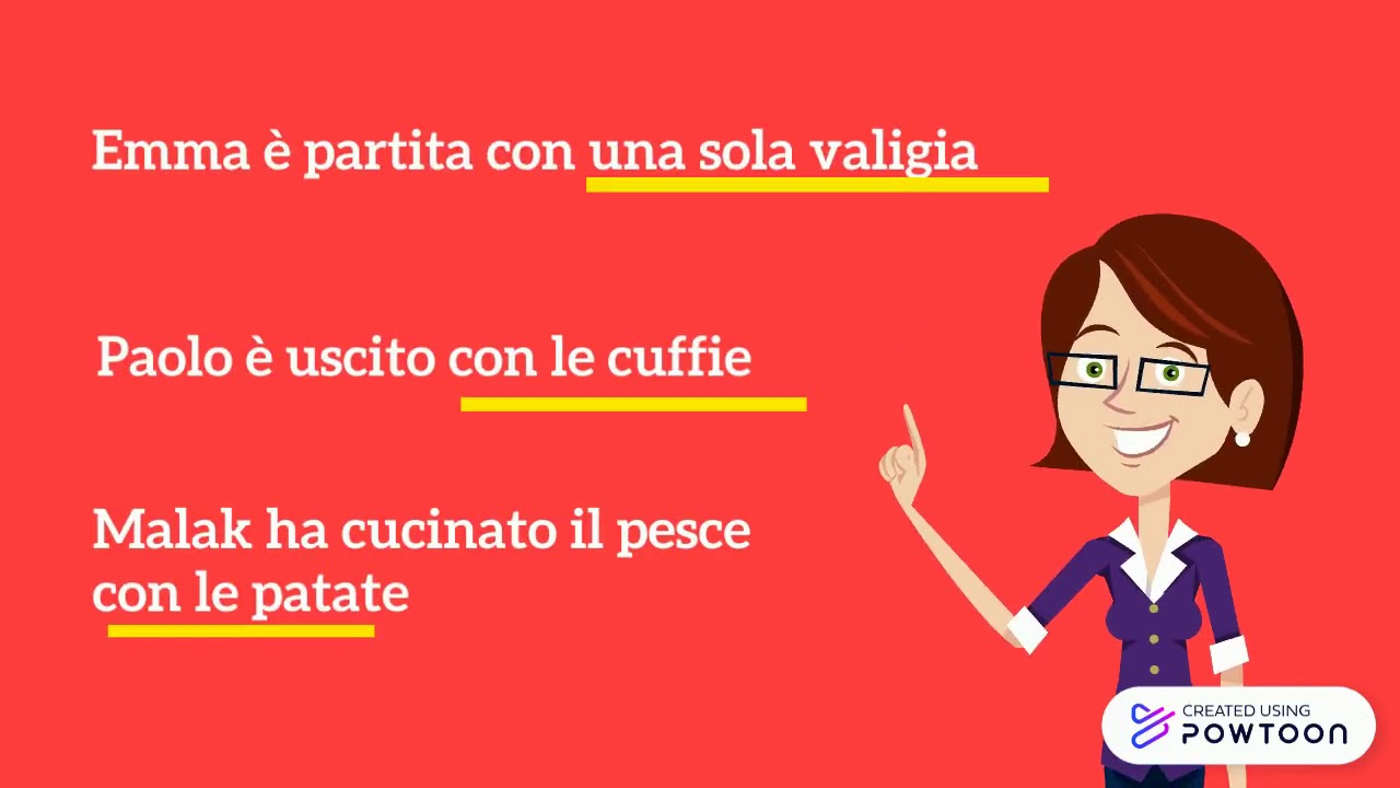 Il complemento di compagnia e di unione - YouTube