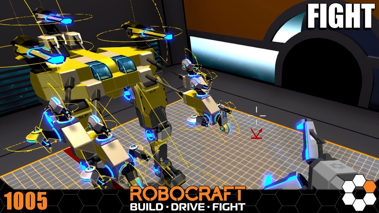 Robocraft - Sprinter Legs Combat Test - Battle Arena Gameplay - YouTube