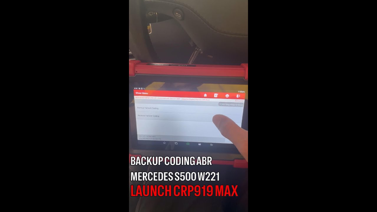 LAUNCH CRP919 Max - Backup sao lưu coding hộp ABR (Adaptive Brake) trên ...