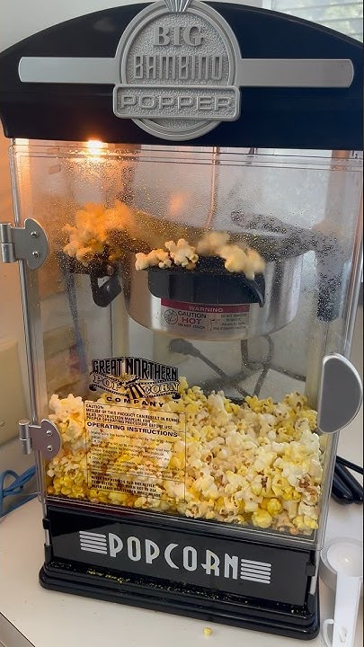 Popcorn popping machine; ASMR, pound exploding kernels - YouTube