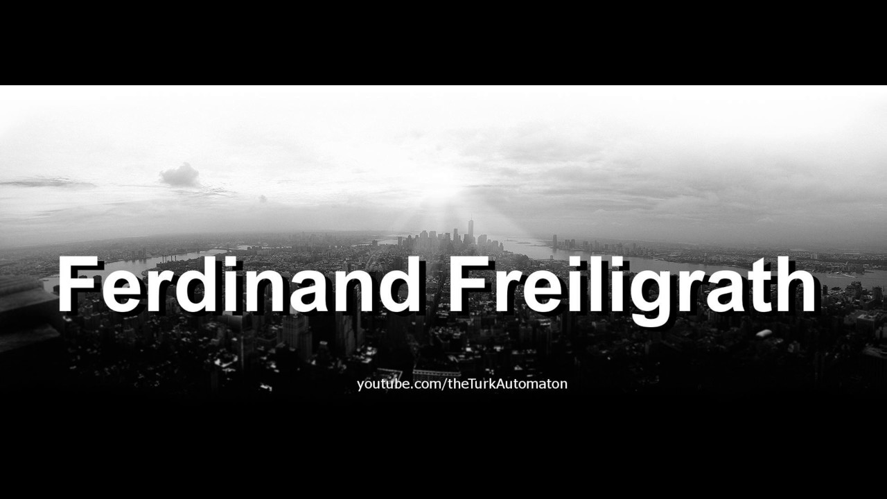 How to pronounce Ferdinand Freiligrath in German - YouTube