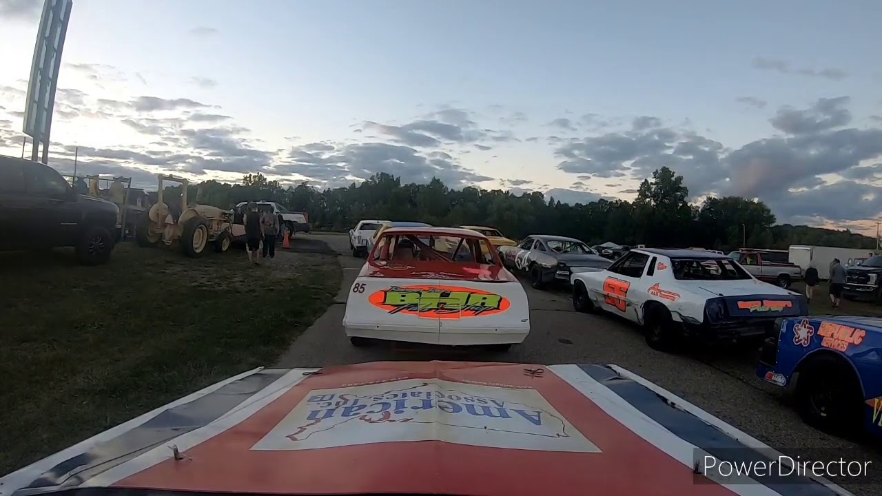 Owosso Speedway 8/29/2020 Pure Stock Heat 1 (cars start moving @ 9:07 ...