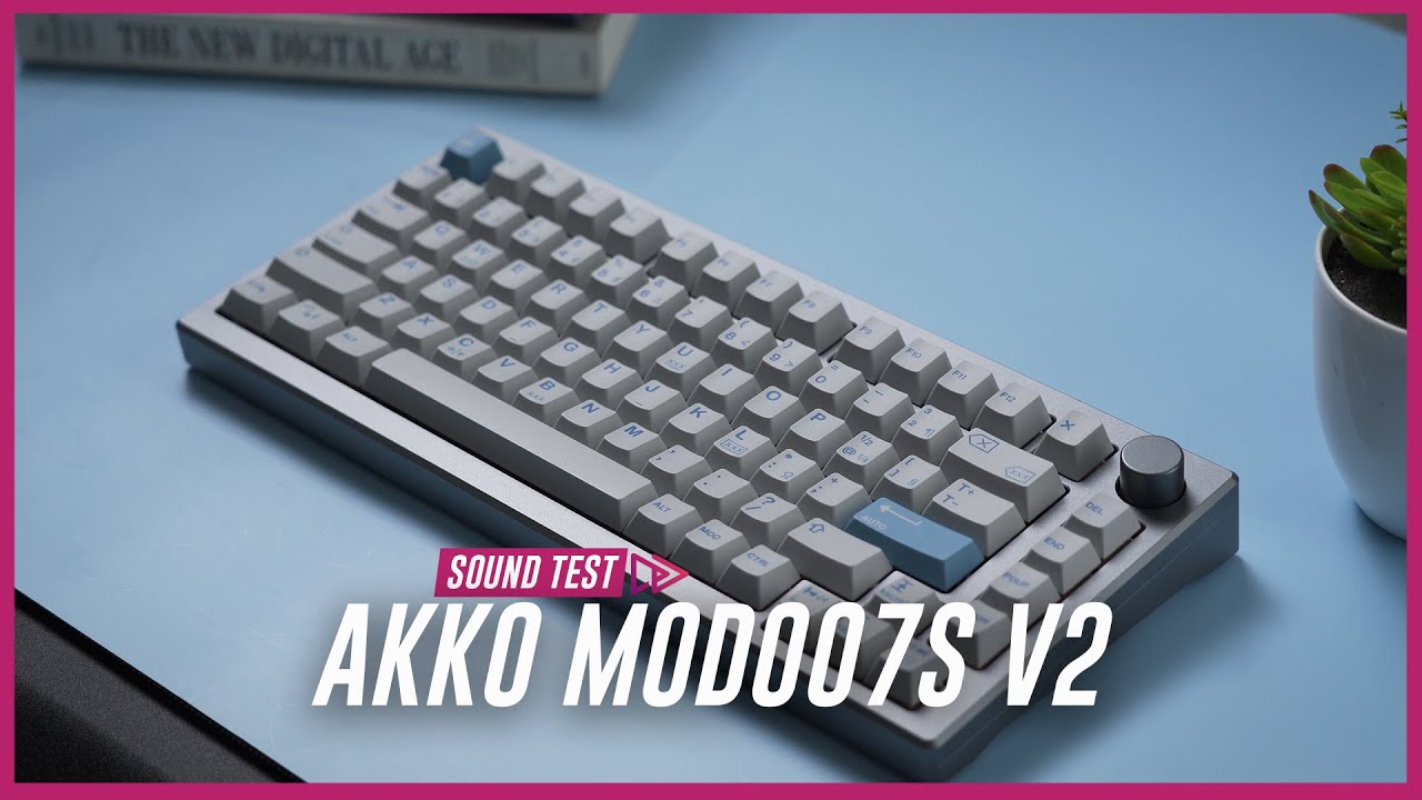 Akko MOD 007S v2 Sound Test + Akko POM Silver Switch - YouTube