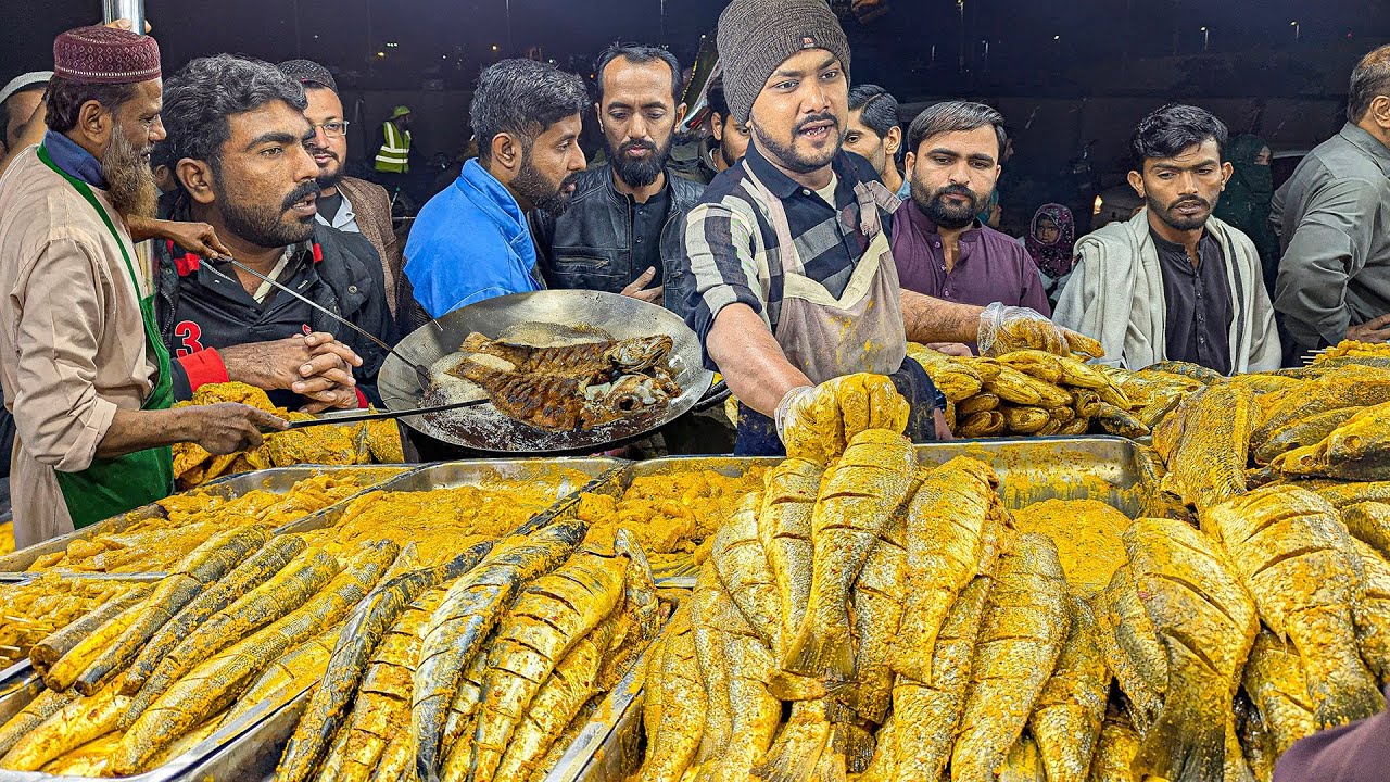 KARACHI’S BEST FISH SPOT KHAN QUETTA’S FRY & GRILLED FISH | BIGGEST ...