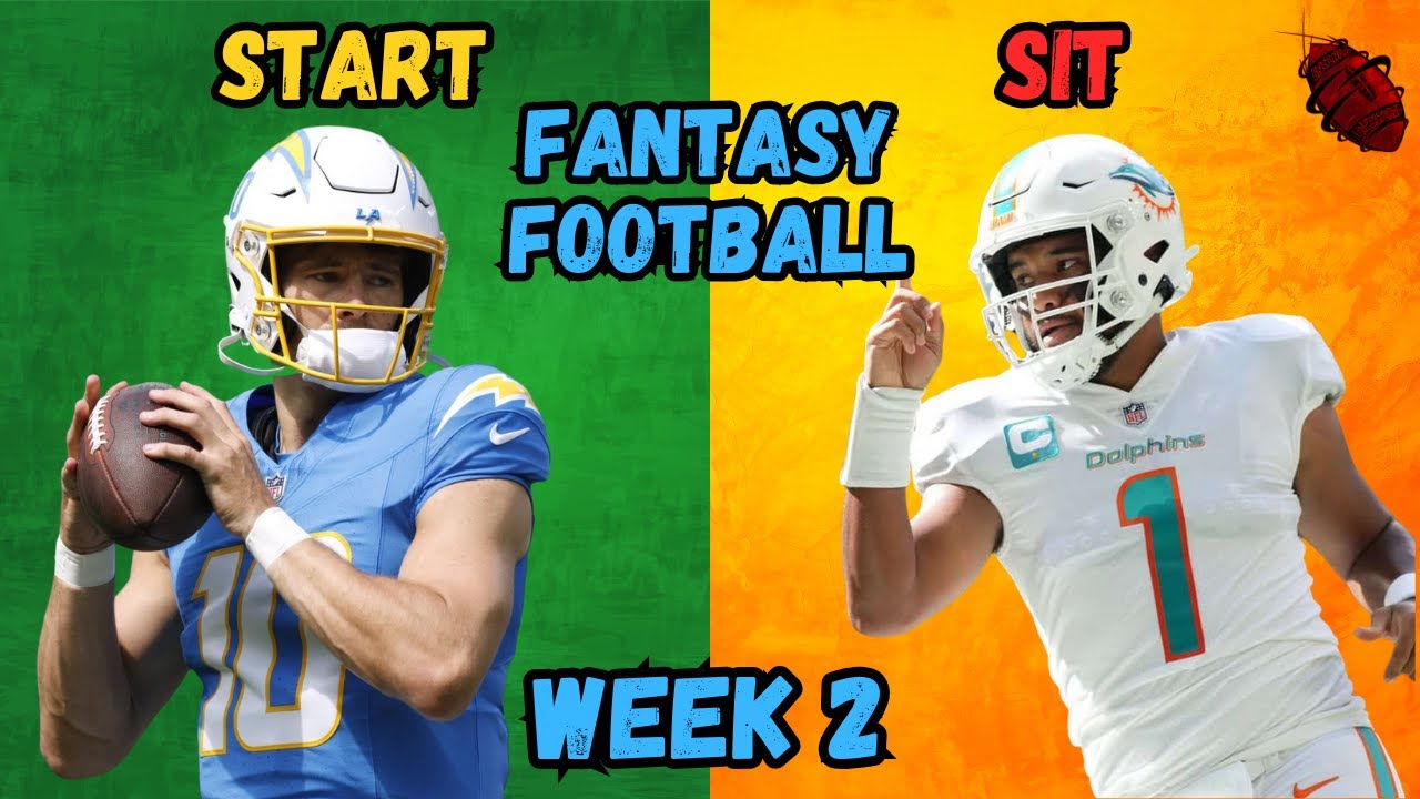NFL Fantasy Football Week 2 Starts & Sits, Betting odds, and Hot takes ...