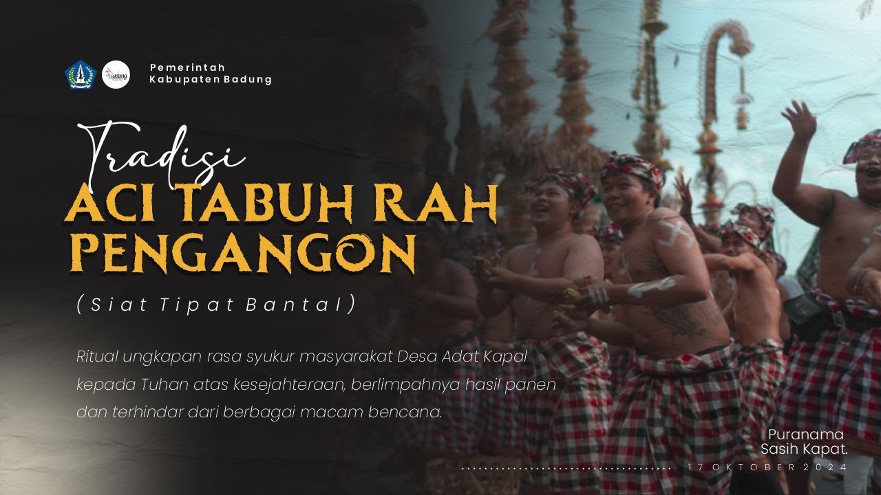 ACI TABUH RAH PENGANGON (SIAT TIPAT) DESA ADAT KAPAL - YouTube