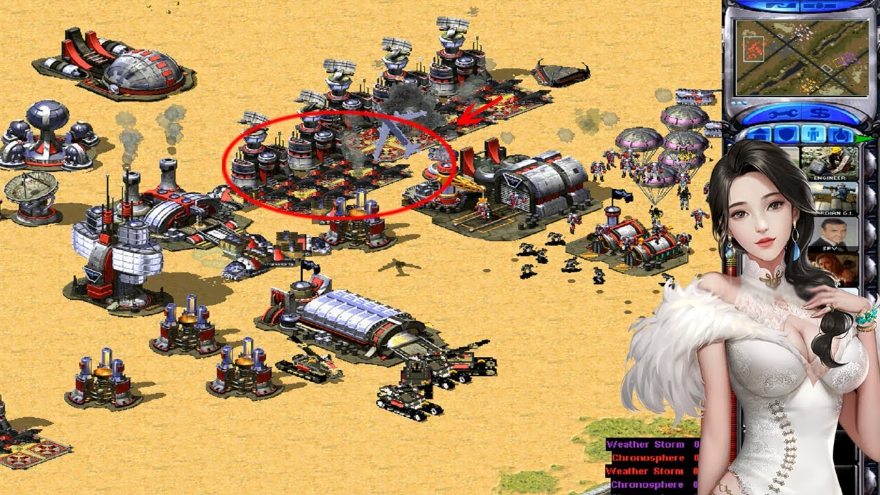 Red Alert 2 Country Swing 1 vs 3 Rude Enermy Superweapon - YouTube