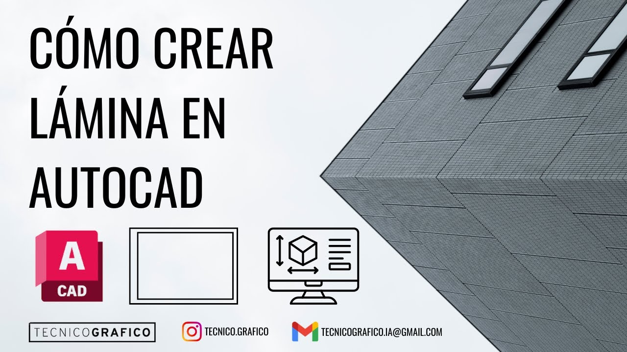 Cómo crear una lámina o formato en AutoCAD - YouTube