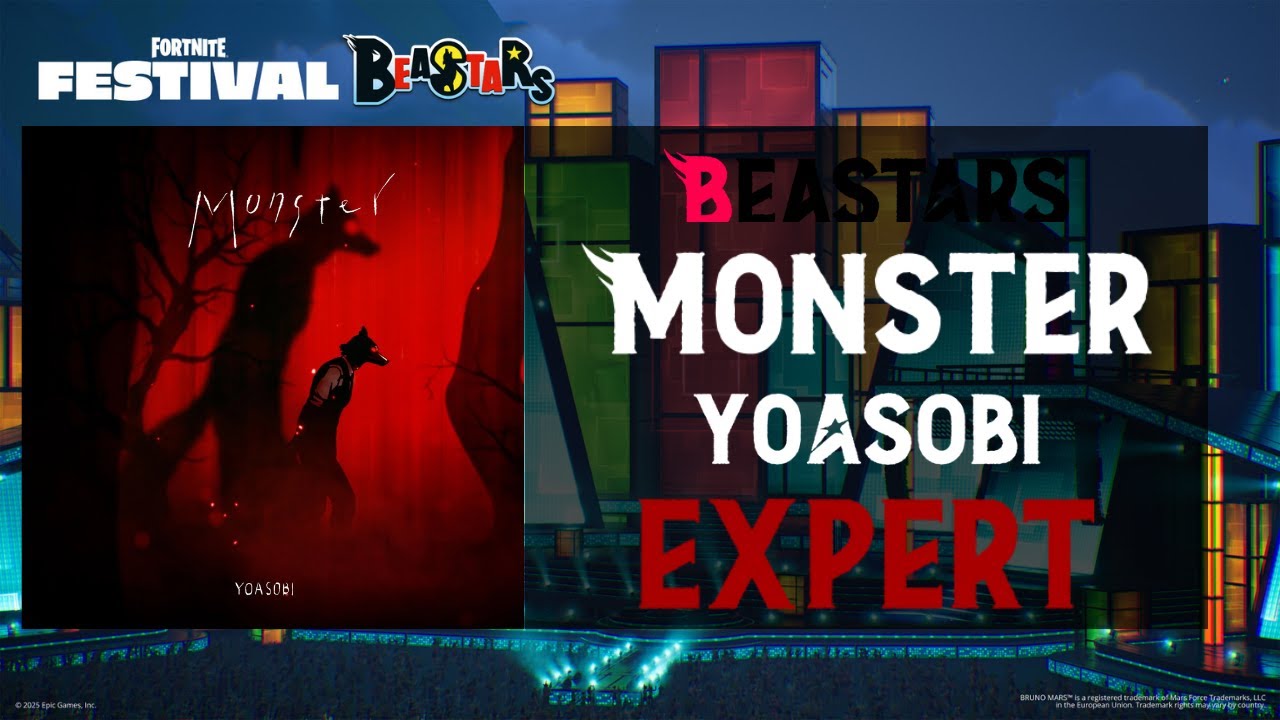 Fortnite Festival: "Monster" By YOASOBI (op Beastars S2) [S9] | EXPERT ...