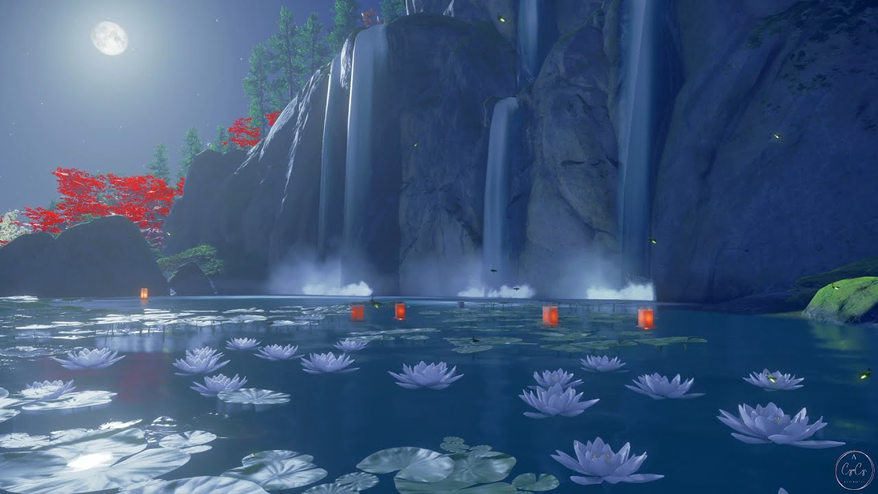 Ghost of Tsushima - Peaceful Nightime Ambience - Relaxing at Omi ...