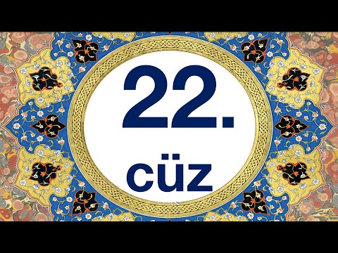 Mukabele 22. cüz/quran 22. juz bilgisayar hatlı kolay takipli kuran hatmi