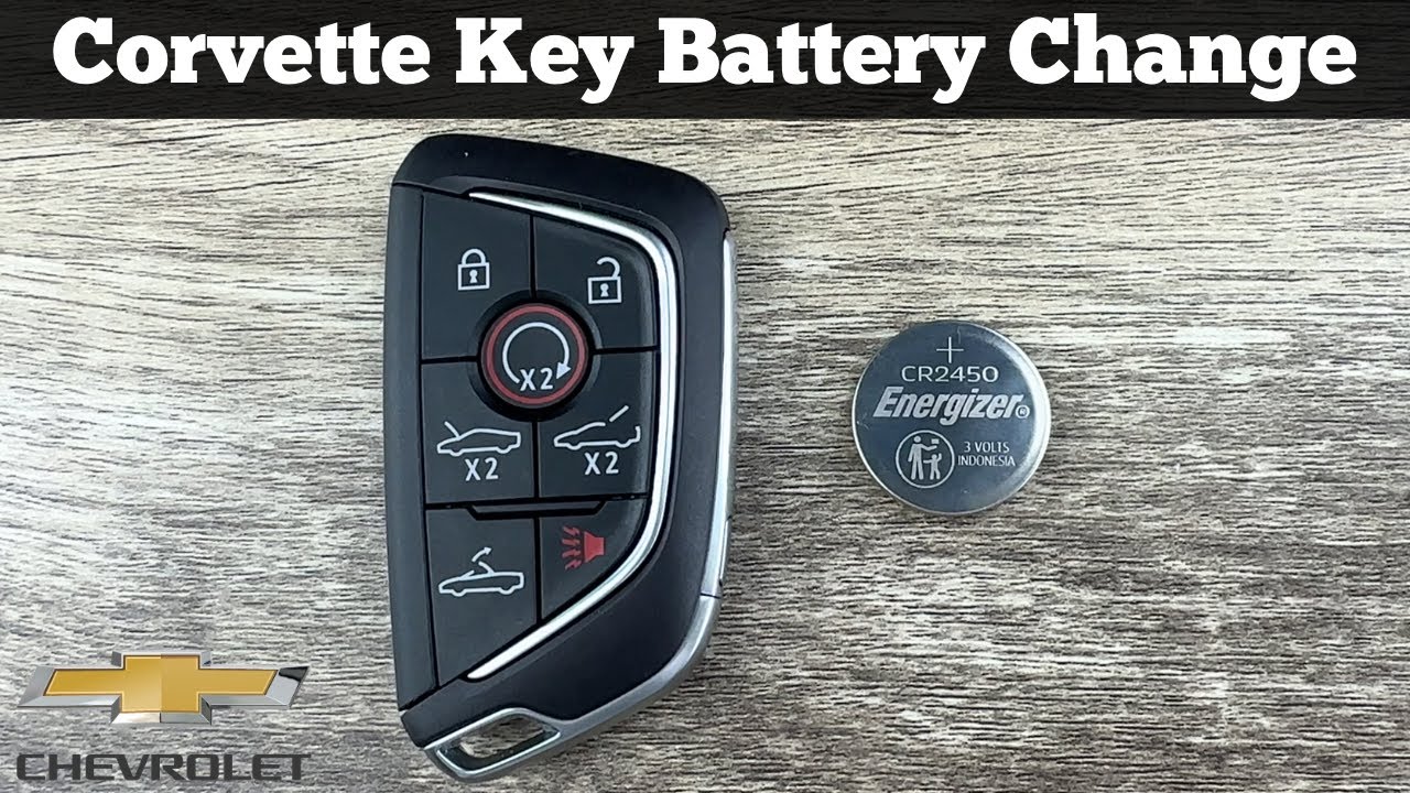 How To Replace CHEVY CORVETTE Key Fob Battery 2020 - 2026 Change ...