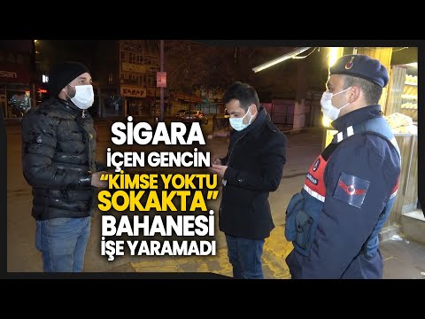 ‘Kimse Yok’ Diye Sokakta Sigara İçerken Ekiplere Yakalandı, 900 Lira Ceza Aldı