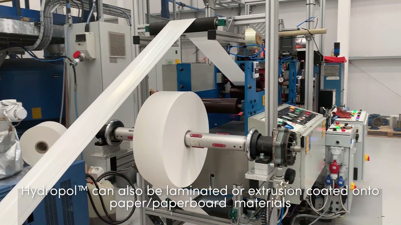 How Hydropol, an Aquapak product, enables paper repulping - YouTube