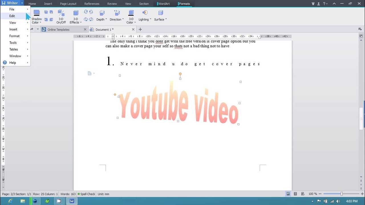 Kingsoft Office 2013 Writer Review - YouTube